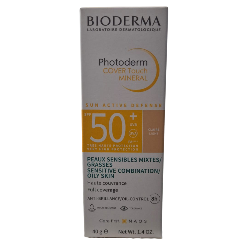 Bioderma Cover Touch Mineral Light 50+ 40g | Centro Dermatológico Country